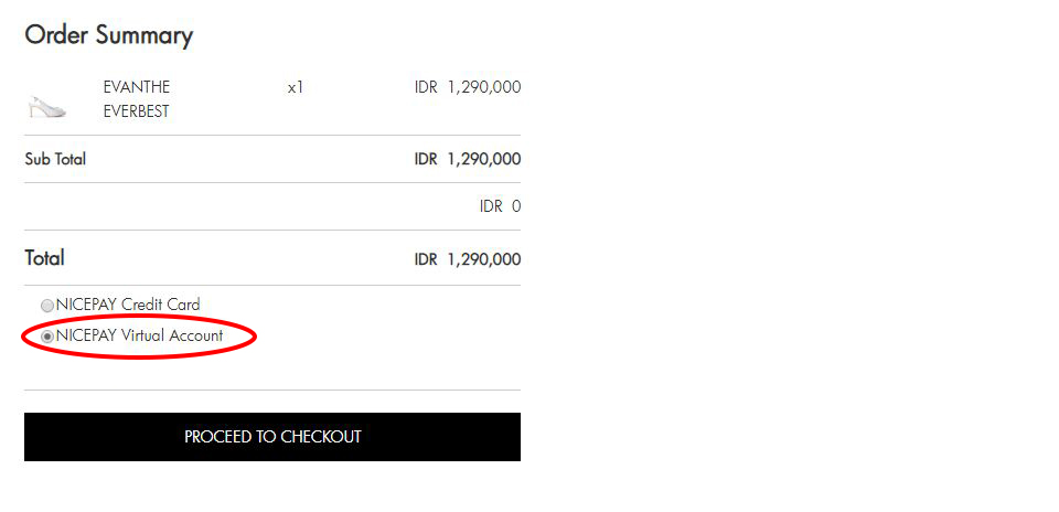 NICEPAY VIRTUAL ACCOUNT | evb* | Tracce | Official Store